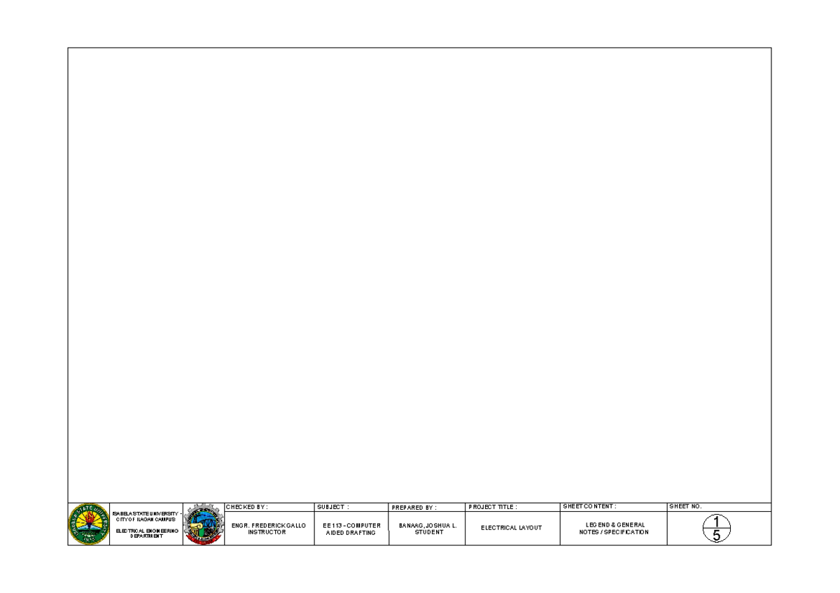 Title Block Original-Model - Electrical engineering - ISABELA STATE ...