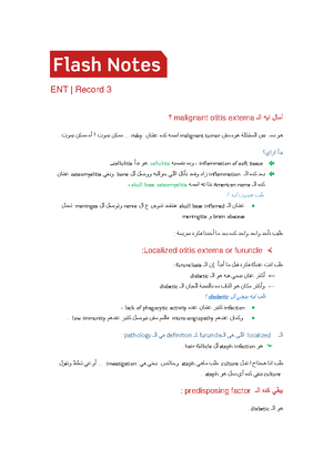 ENT- MCQ's with Answers - The Ear The Following is true about the ...