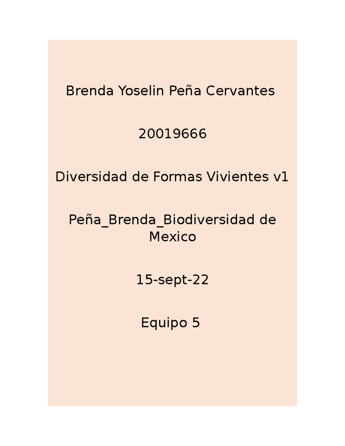 Peña Brenda Biodiversidad de Mexico - Brenda Yoselin Peña Cervantes ...