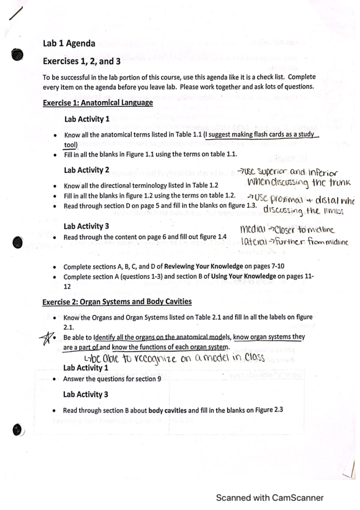 Lab 1 Agenda Exercise 1,2,3 - BIOL 141 - Studocu