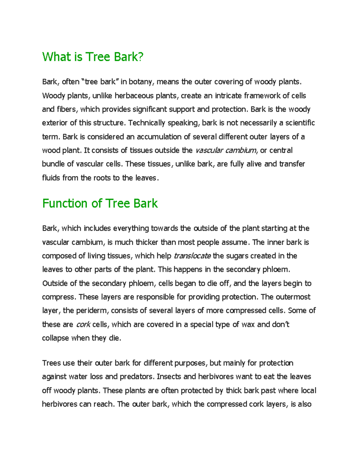 What is Tree Bark - What is Tree Bark - What is Tree Bark? Bark, often ...