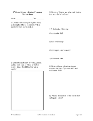 Unit 2 Test Study Guide - Waves - 8 th Grade Science - Waves Study ...