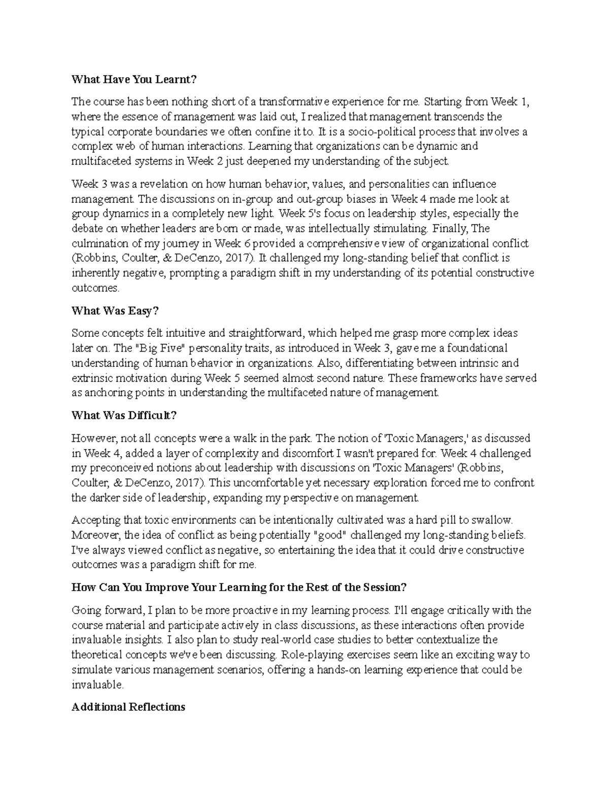 Assesment 1 - First assessment of the subject, reflection. - What Have ...