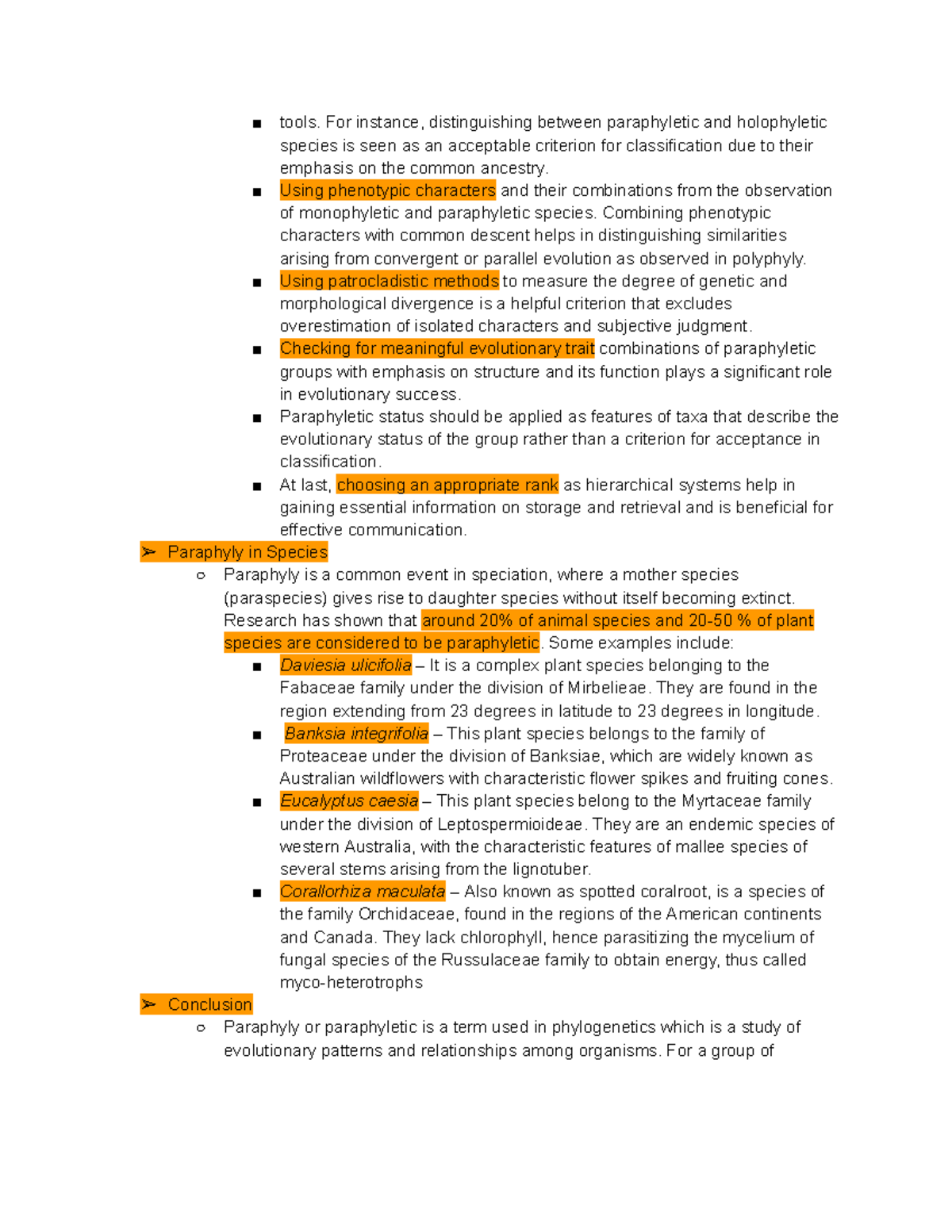 Paraphyletic- Definition, Group, Classification, Examples - tools. For ...