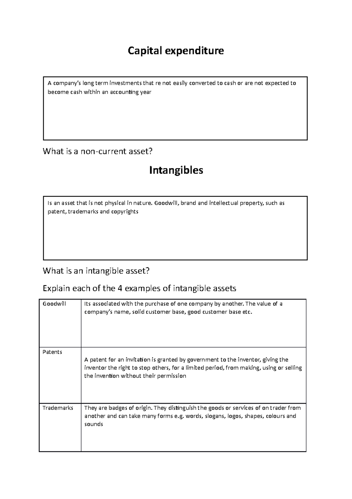 Types of expenditure in the UK - Capital expenditure What is a non ...