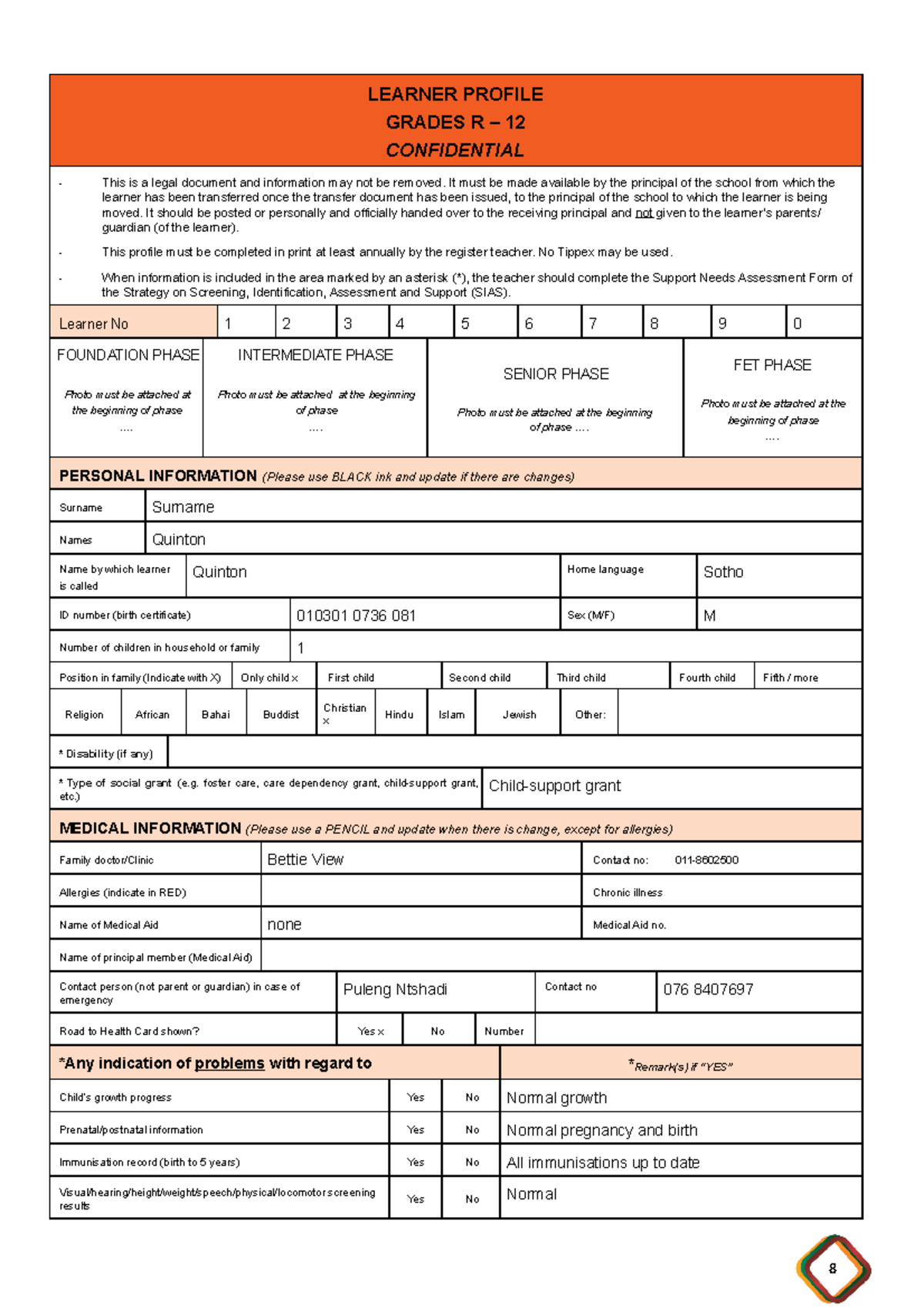 Quinton Case Study SIAS 1 - ICAT111 - NWU - StuDocu