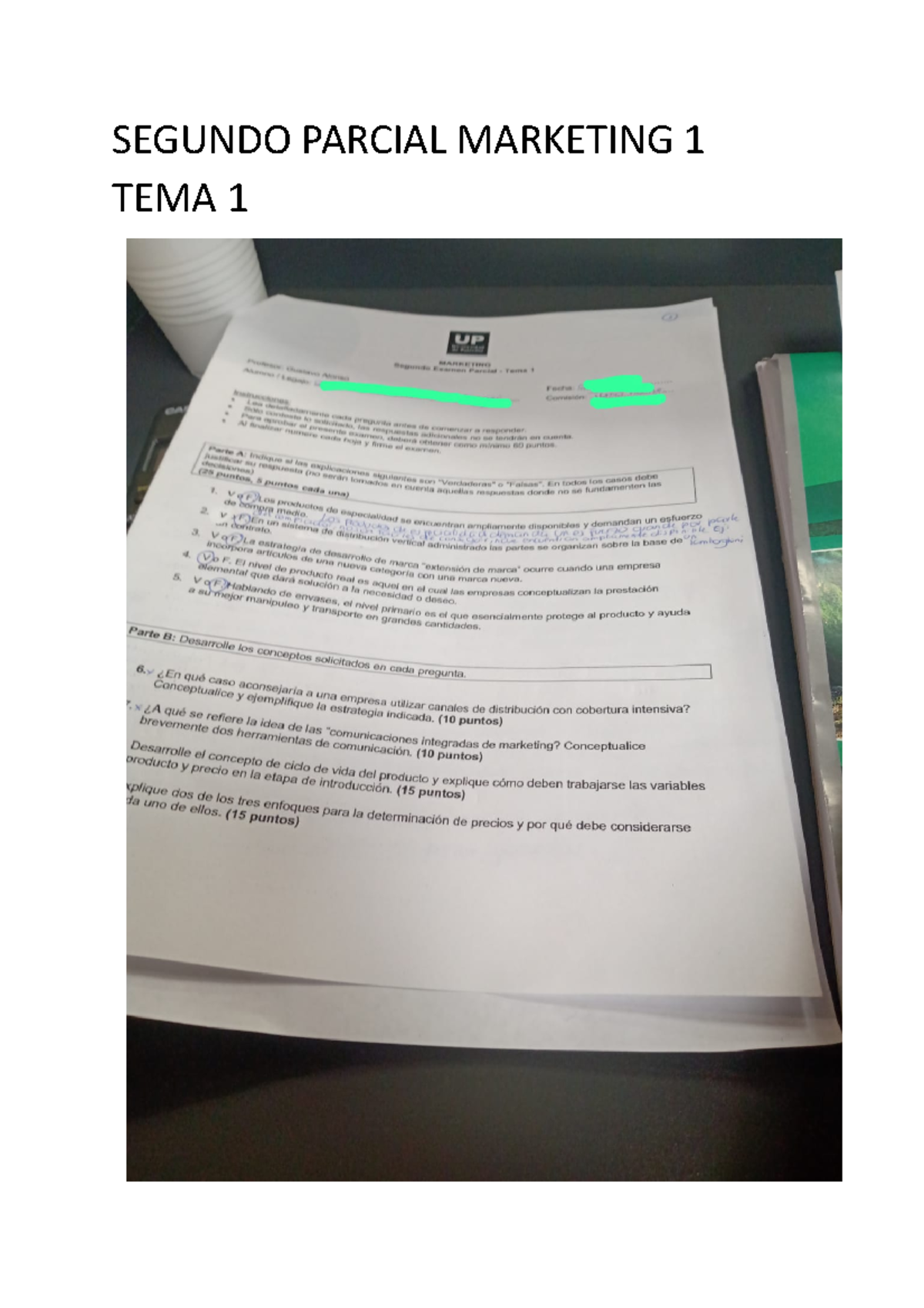 Segundo Parcial Marketing 1 TEMA 1 - SEGUNDO PARCIAL MARKETING TEMA ...