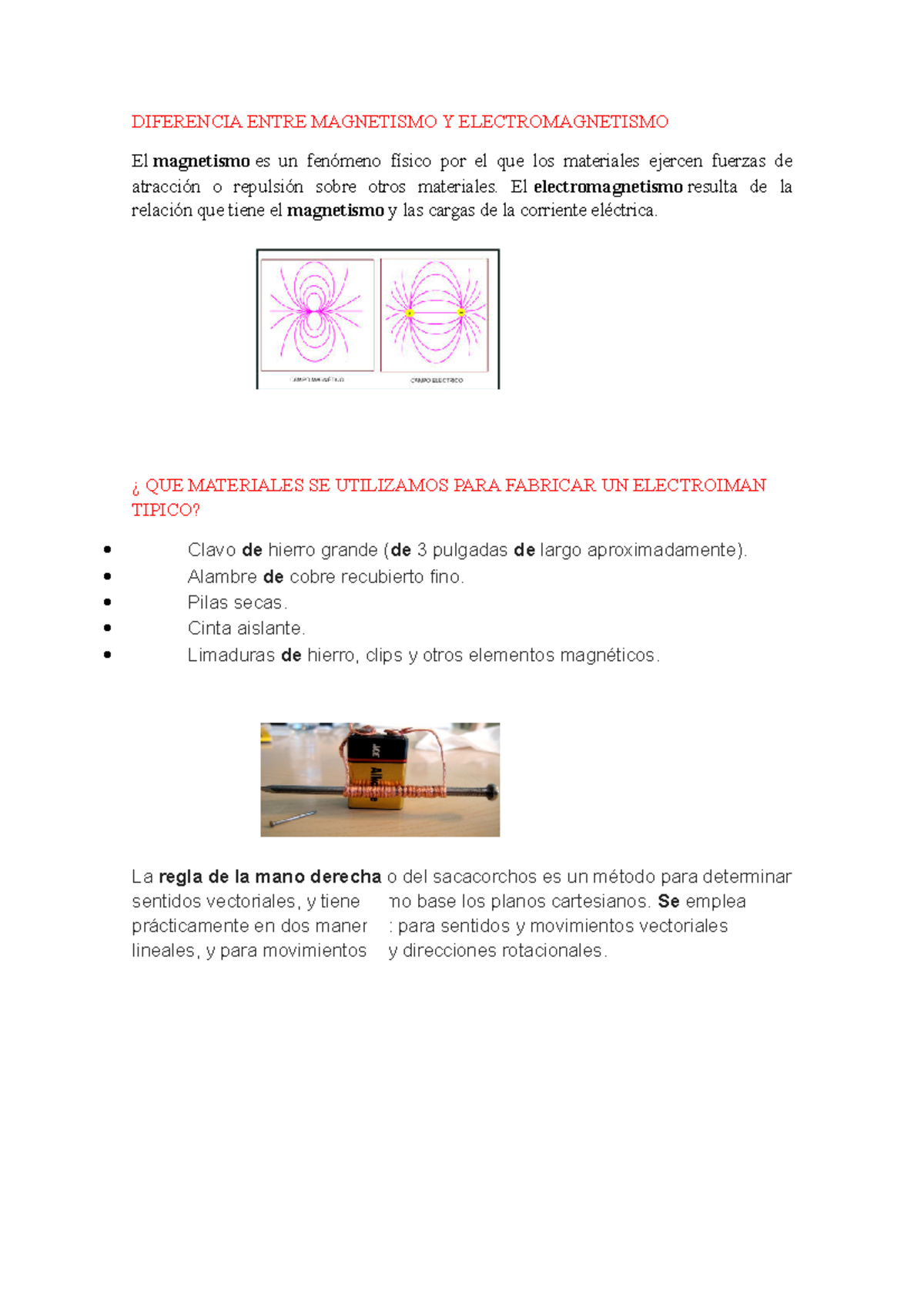 Diferencia Entre Magnetismo Y Electromagnetismo - DIFERENCIA ENTRE ...