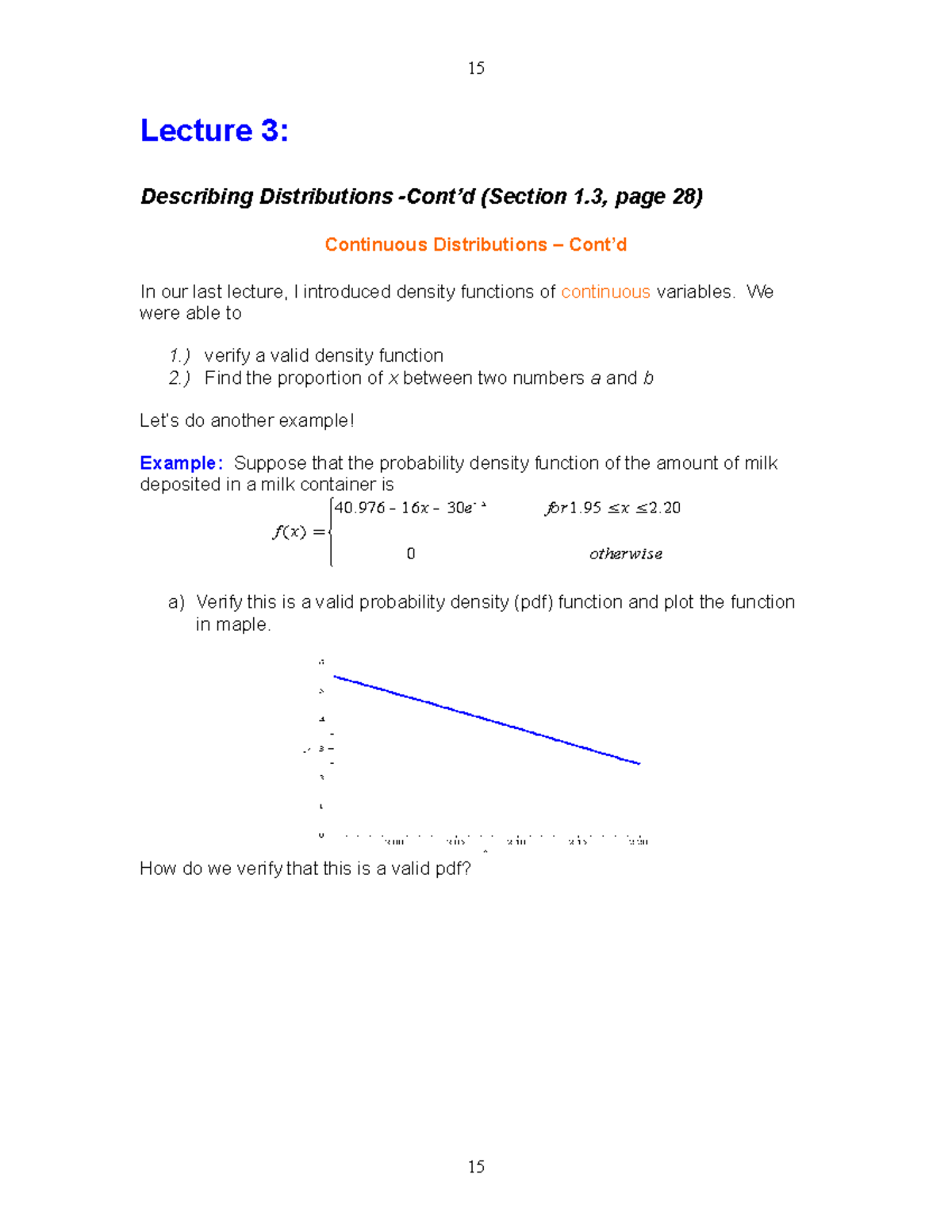 Lecture 3- describing distribution - 2021/2022 - STAT2020U - Ontario ...