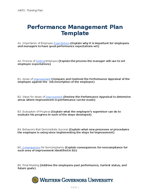 C235 Task 2- Passed - XWT1: Training Plan C235: Task 2 Date: 08/16 ...
