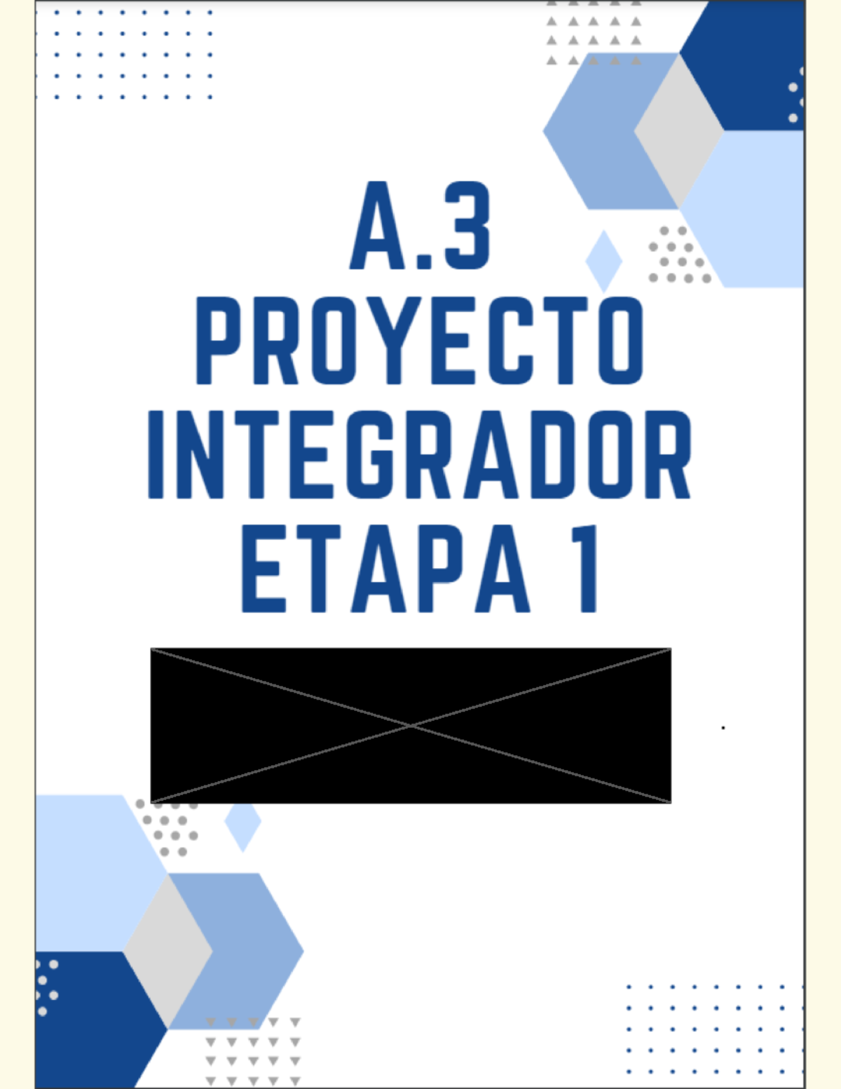 Act9-E3 - Proyecto integrador etapa 3 - Proyecto integrador etapa 3 YAMILE YARED GARCIA IGLESIAS ...