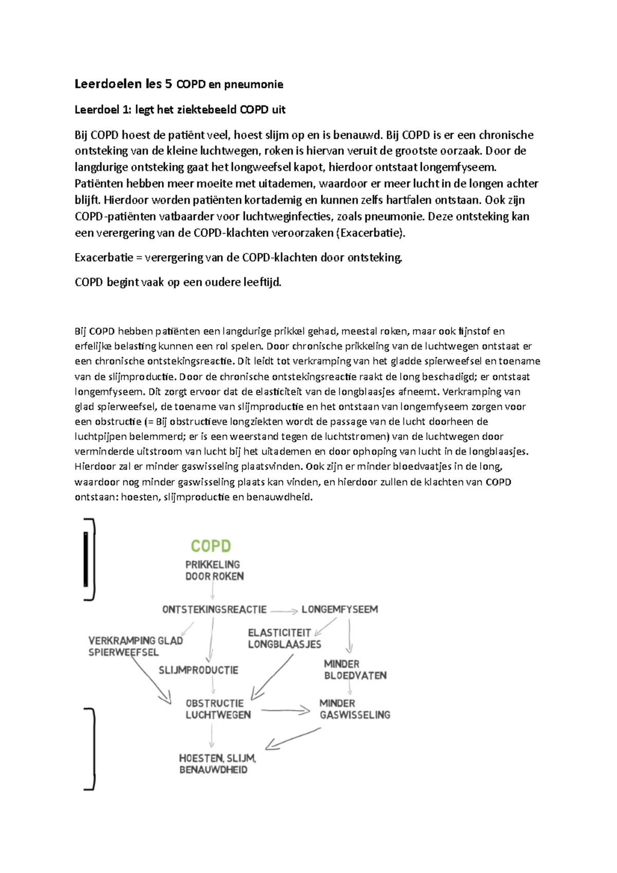 AFP 2 les 5 COPD en Pneumonie - Leerdoelen les 5 COPD en pneumonie ...