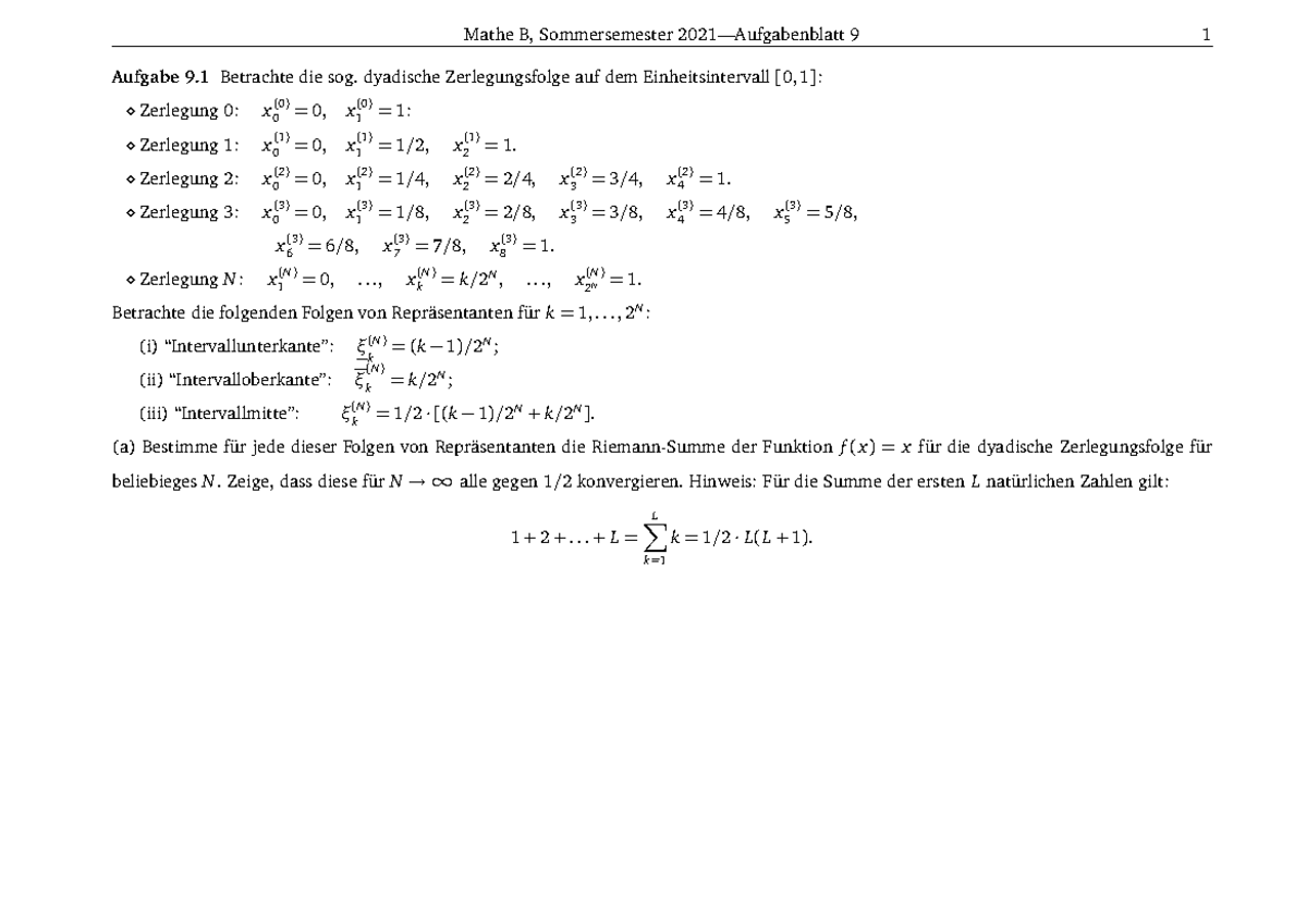MB-AB9slides-SS21 MB-AB9slides-SS21 MB-AB9slides-SS21 - Aufgabe 9 Betrachte die sog. dyadische ...