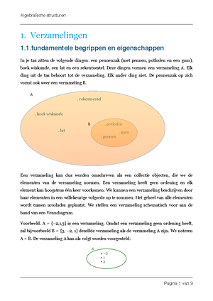Omtrek en oppervlakte van vlakke figuren - a) Formules van de omtrek ...