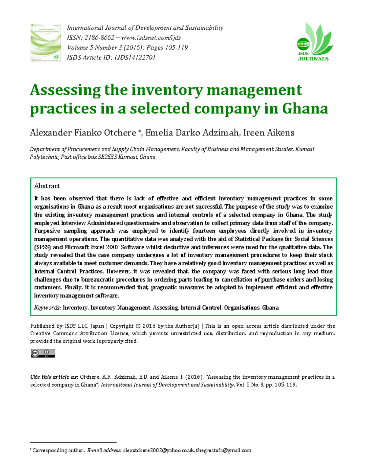 Ijds-v5n3-2 - Accountancy - International Journal of Development and ...