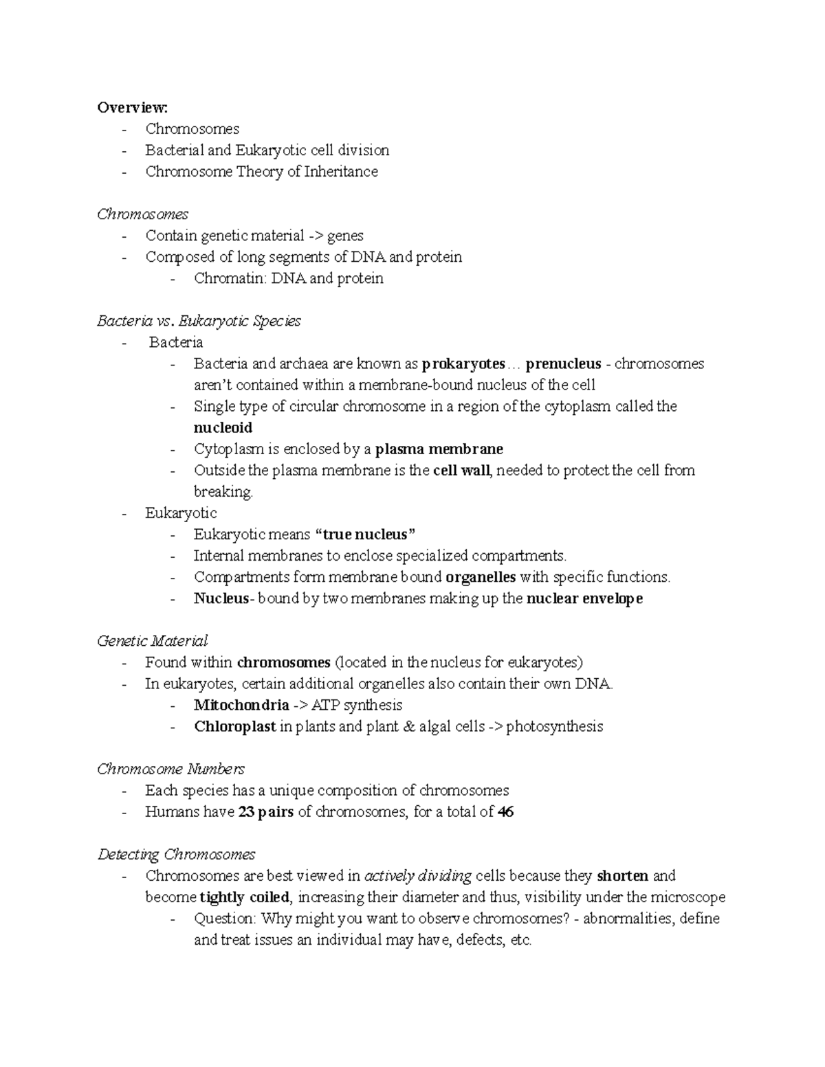 BIO - Chromosomes - Describes chromosome sequences as well a general ...