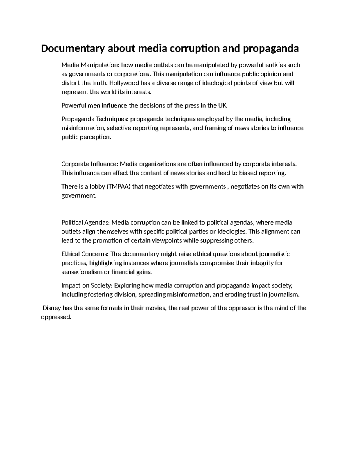 Documentary about media corruption and propaganda - This manipulation ...