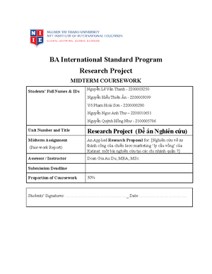 Research proposal - Katinat - BA International Standard Program ...