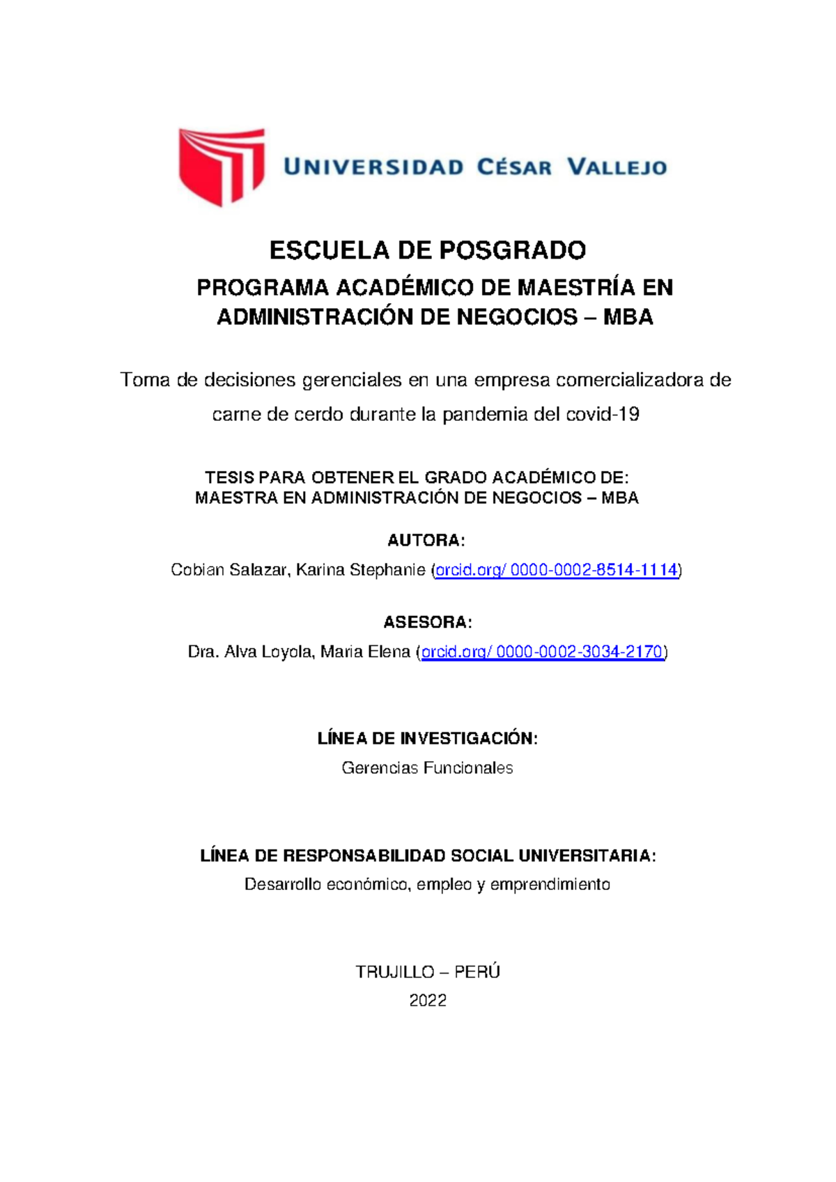 Cobian SKS-SD - Nsnsjs - ESCUELA DE POSGRADO PROGRAMA ACADÉMICO DE ...