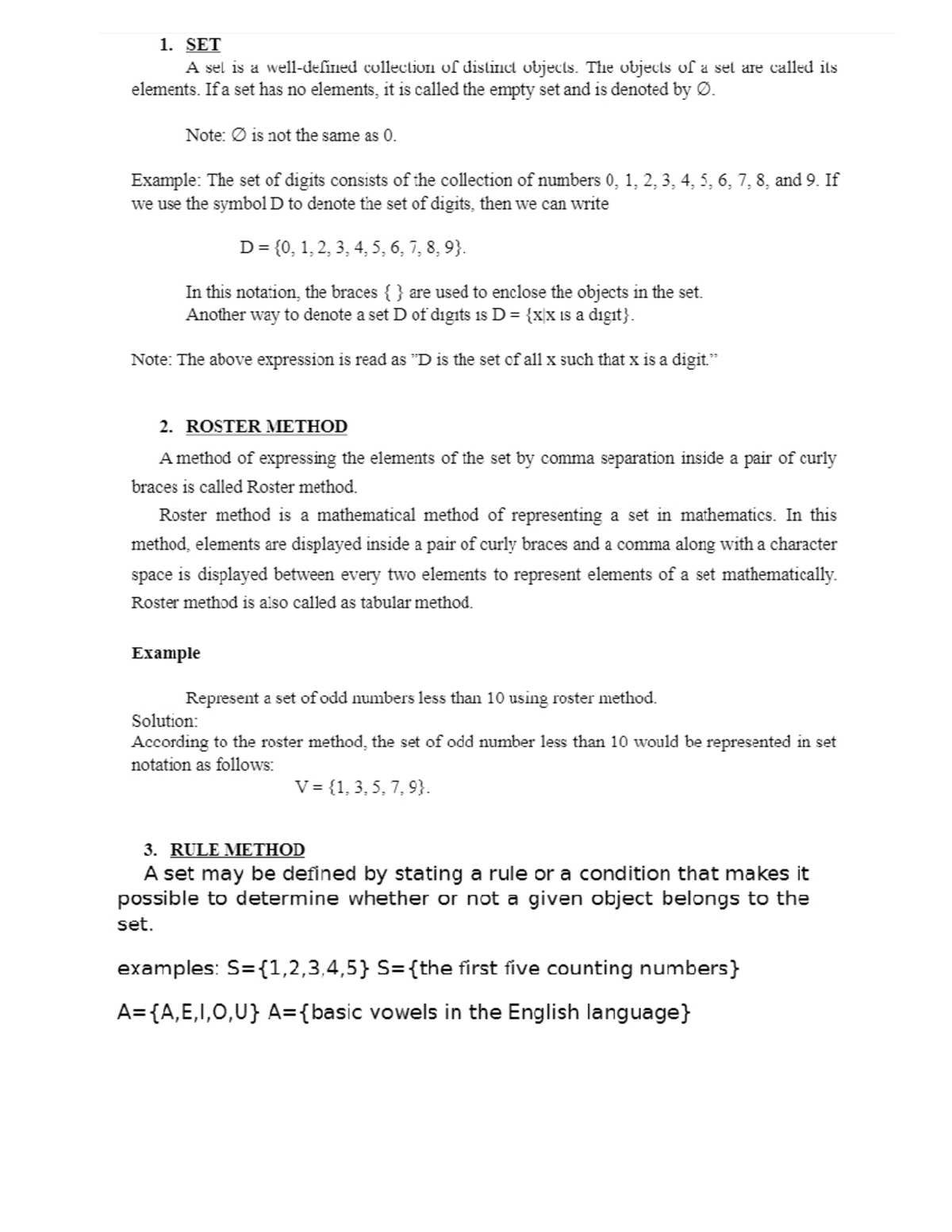 Sets in MMW - This is the sets for mathematics in modern world - Bs ...