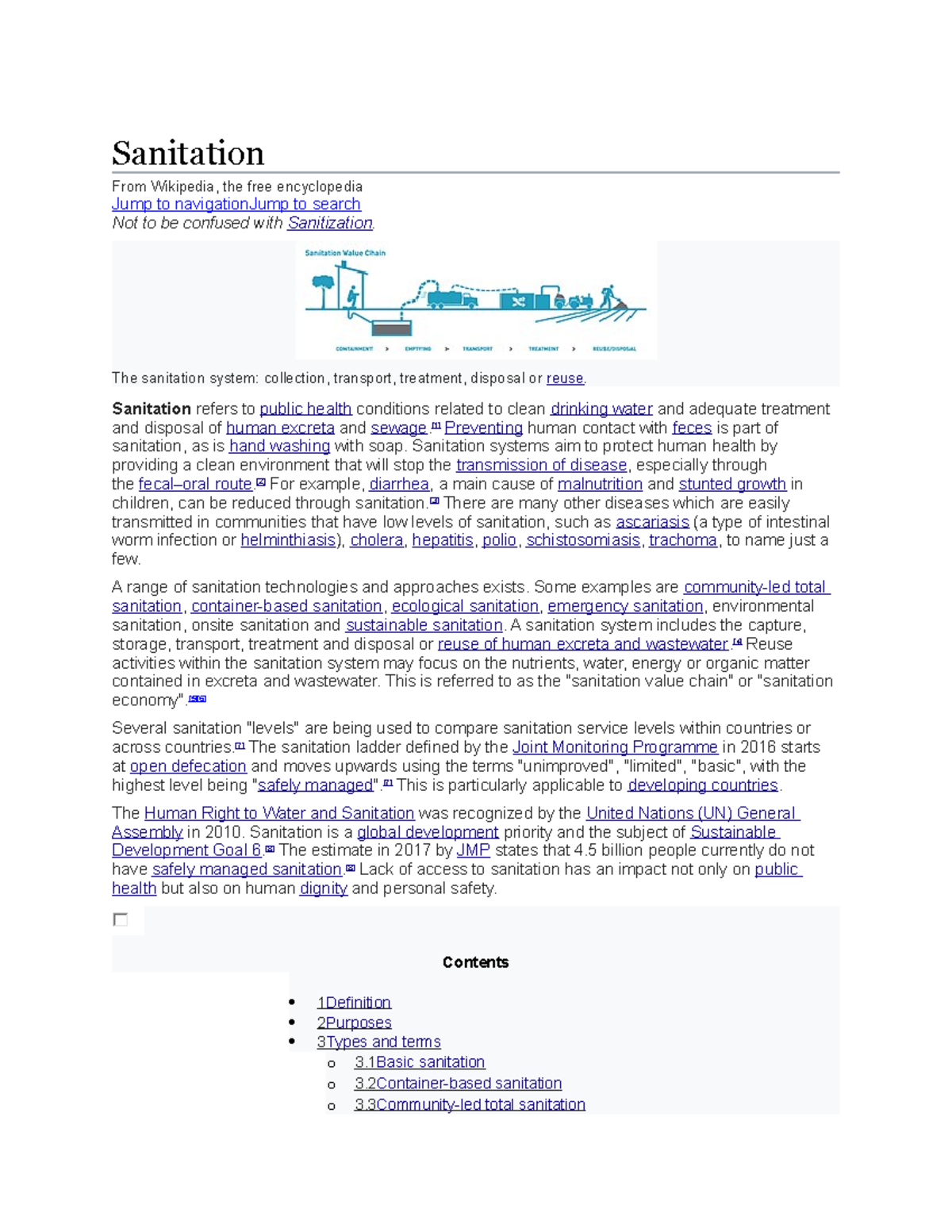 Health disorder and disease on poor sanitation - Sanitation From ...