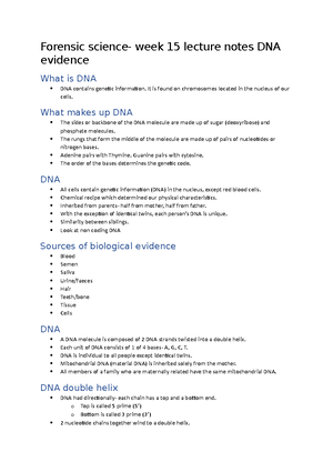 Forensics course Ang Mo Kio case week 4 - Question 1 What marks would ...