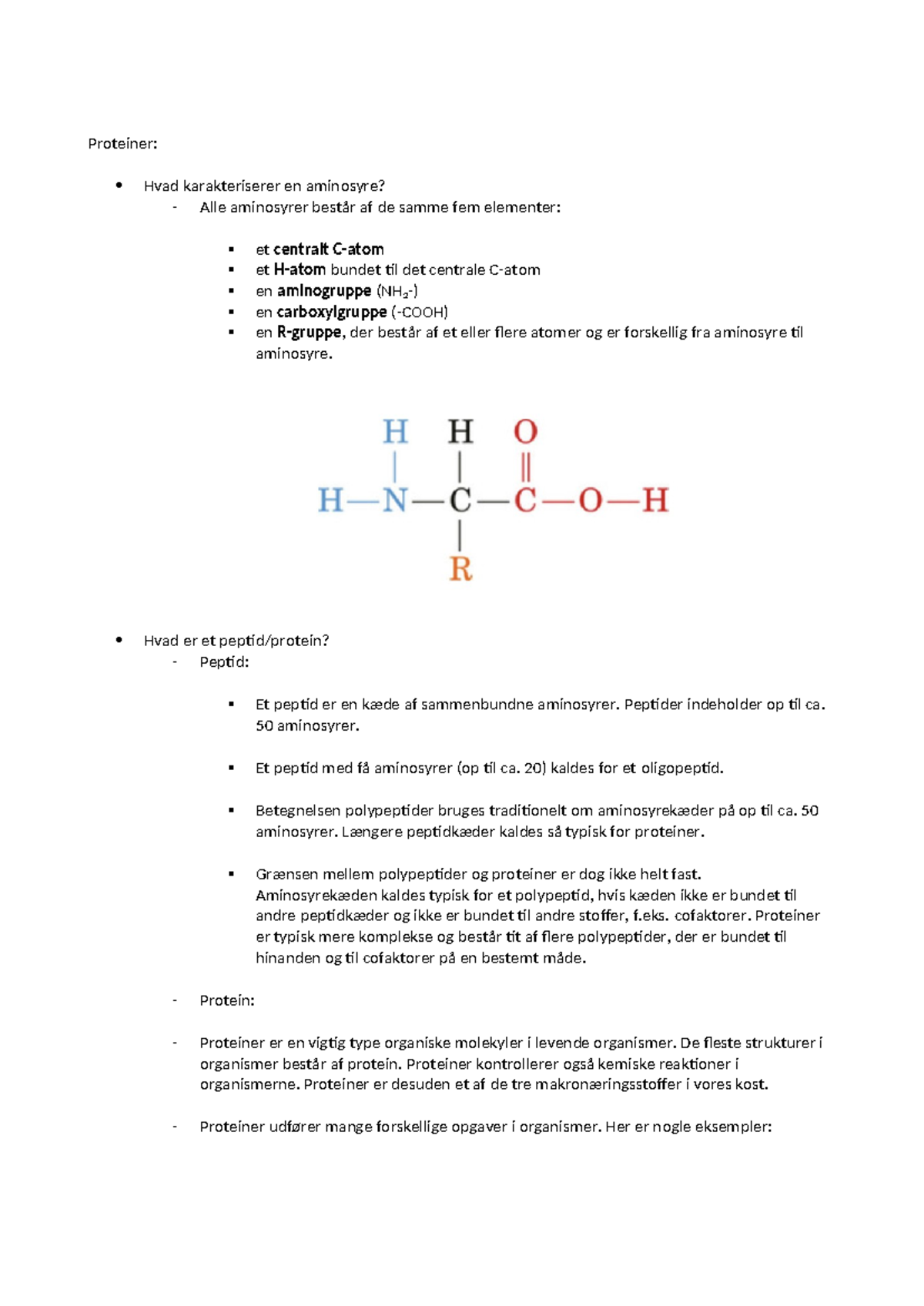 Proteiner, kulhydrater og lipider - Proteiner: Hvad karakteriserer en ...