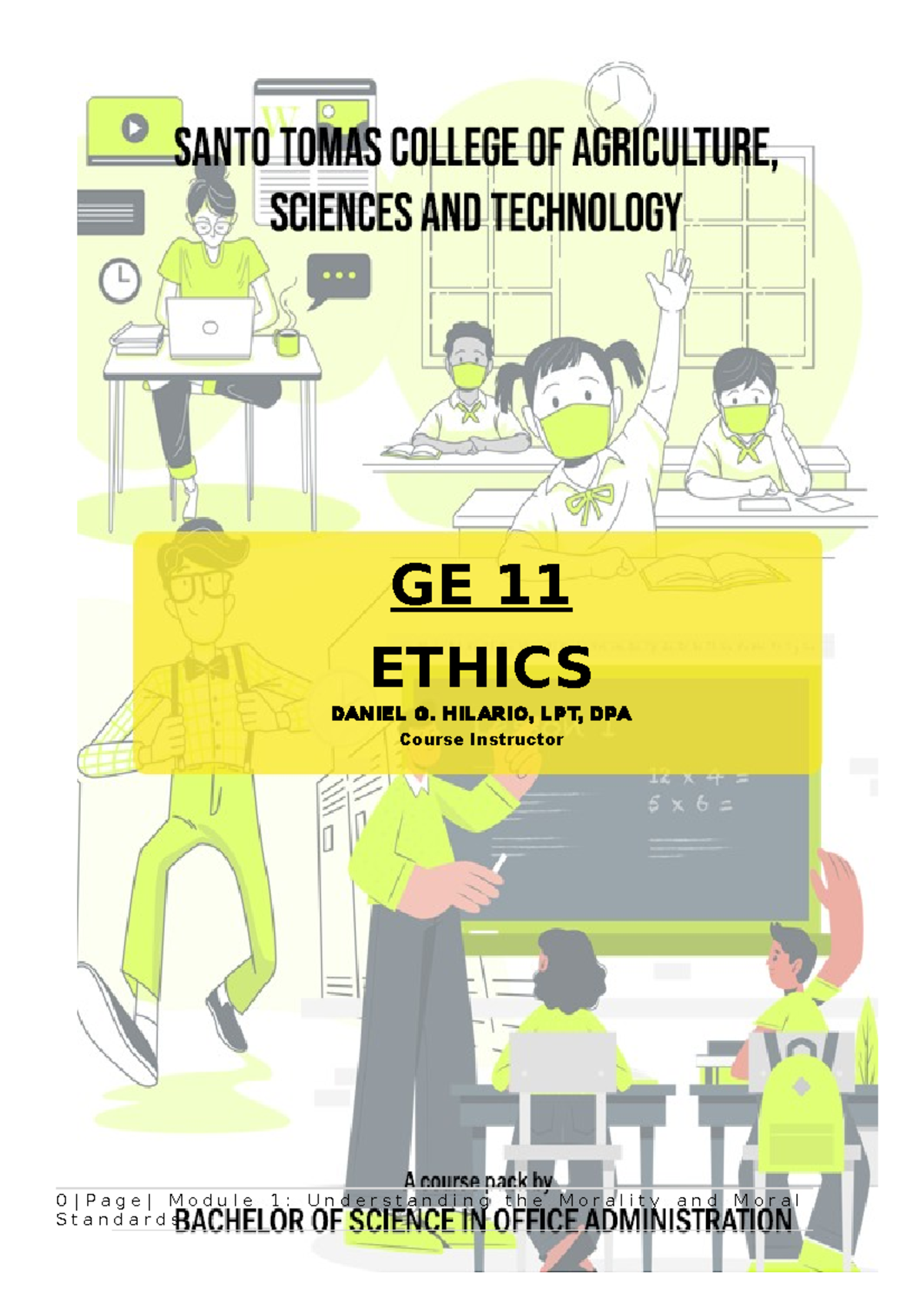 GE-11-Ethics-W2-Chapter-1 Lesson- 0 | P a g e | M o d u l e 1 : U n d e r s t a n d i n g t h e ...