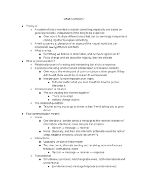 Ch 6 coordinated management of meaning - Barnett Pearce and Vernon ...