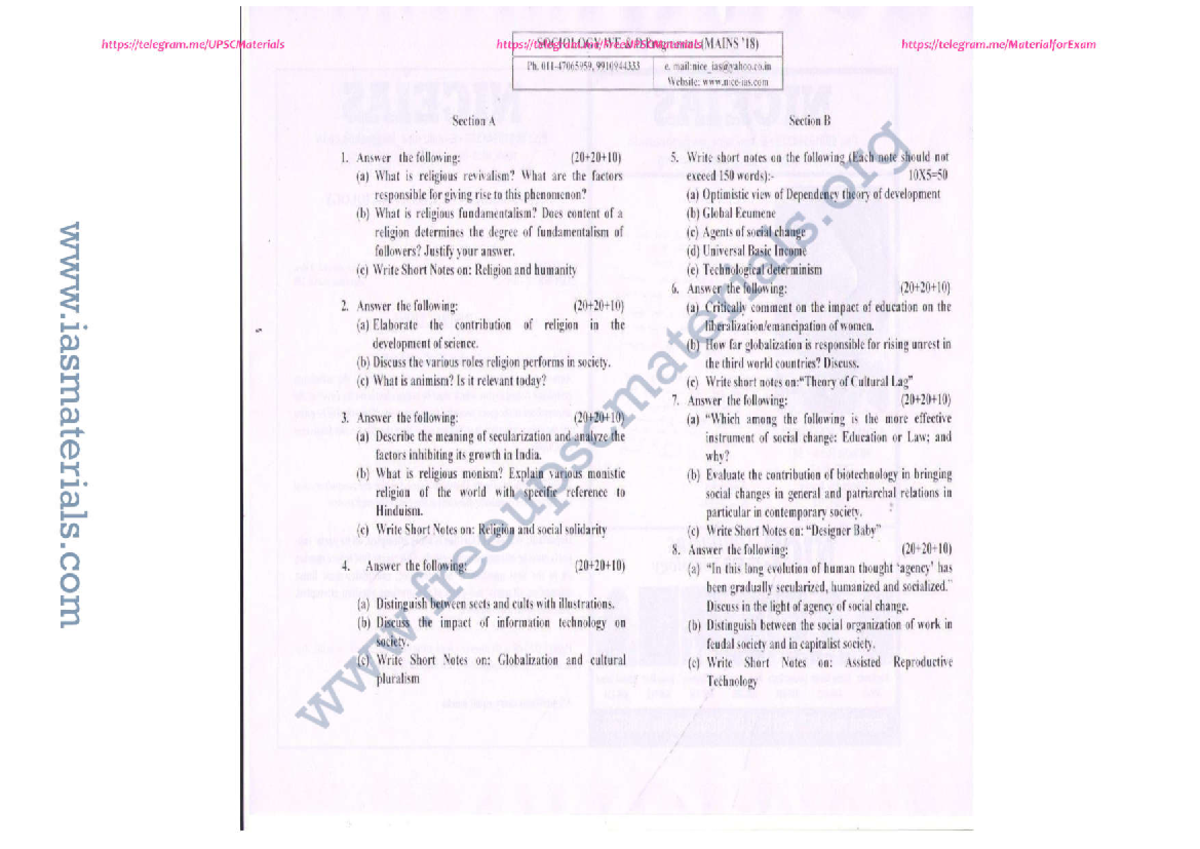 PK - Sociology - Test 2 - sociology - Studocu