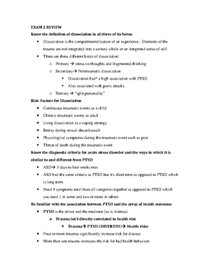 Psychology Of Trauma 5-6 - #5 Treatment and Therapy for Trauma There ...