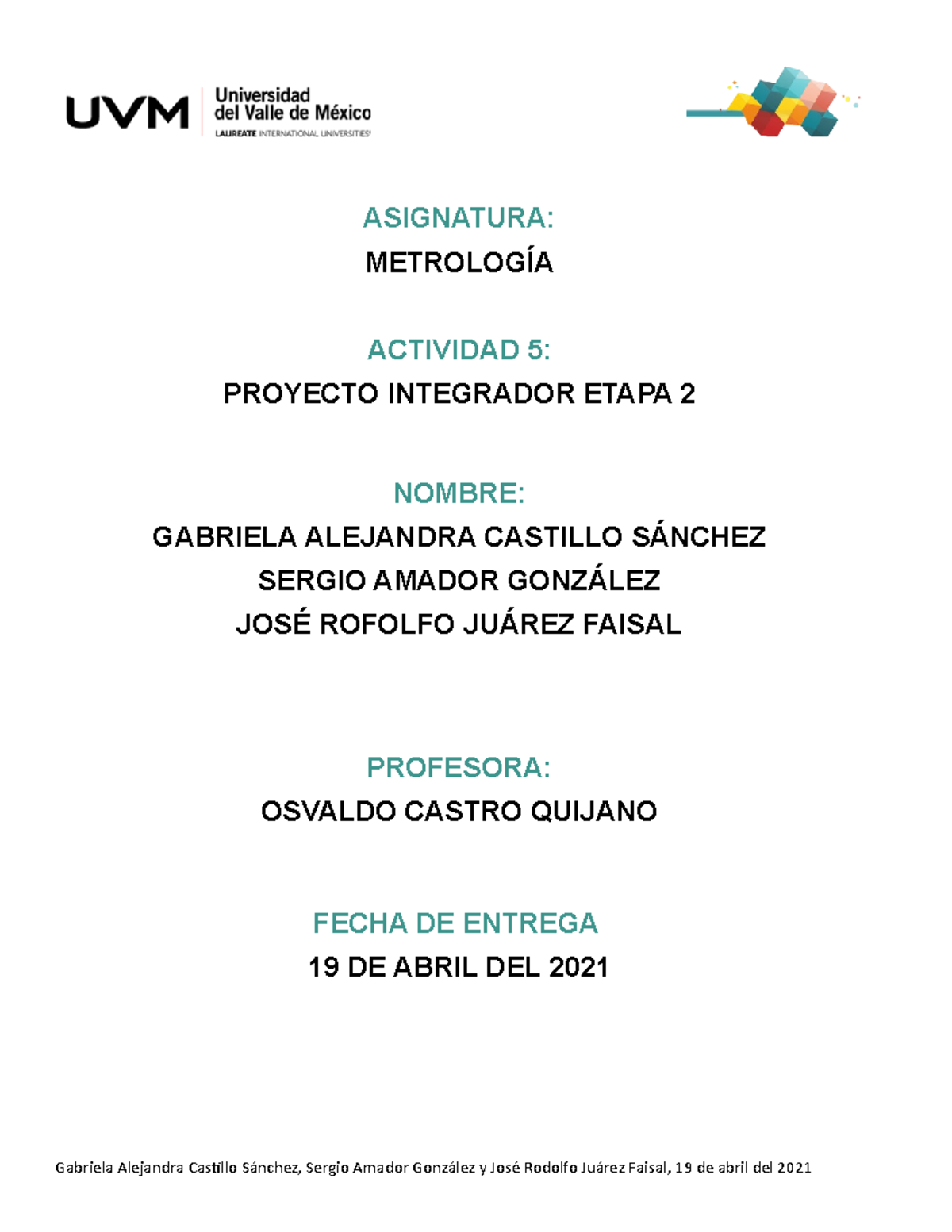 Proyecto Etapa 2 - Algebra - UVM - Studocu