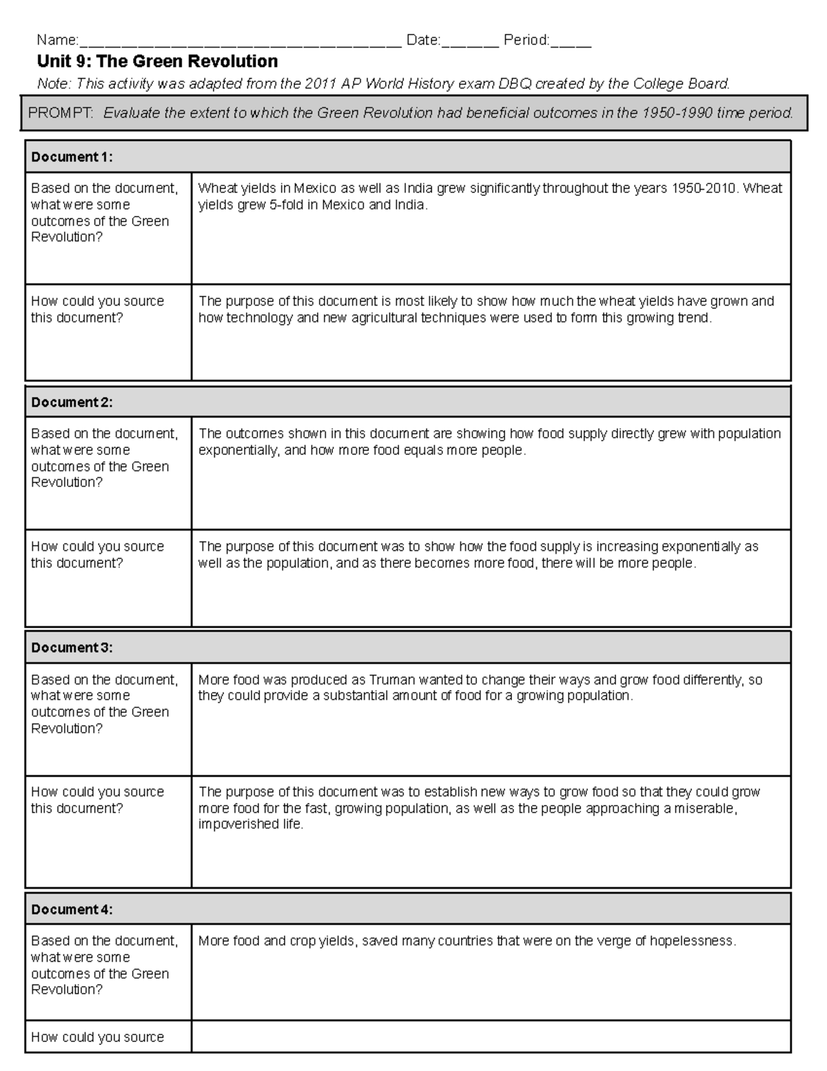 Prewriting DBQ Doc - fffff - Name ...