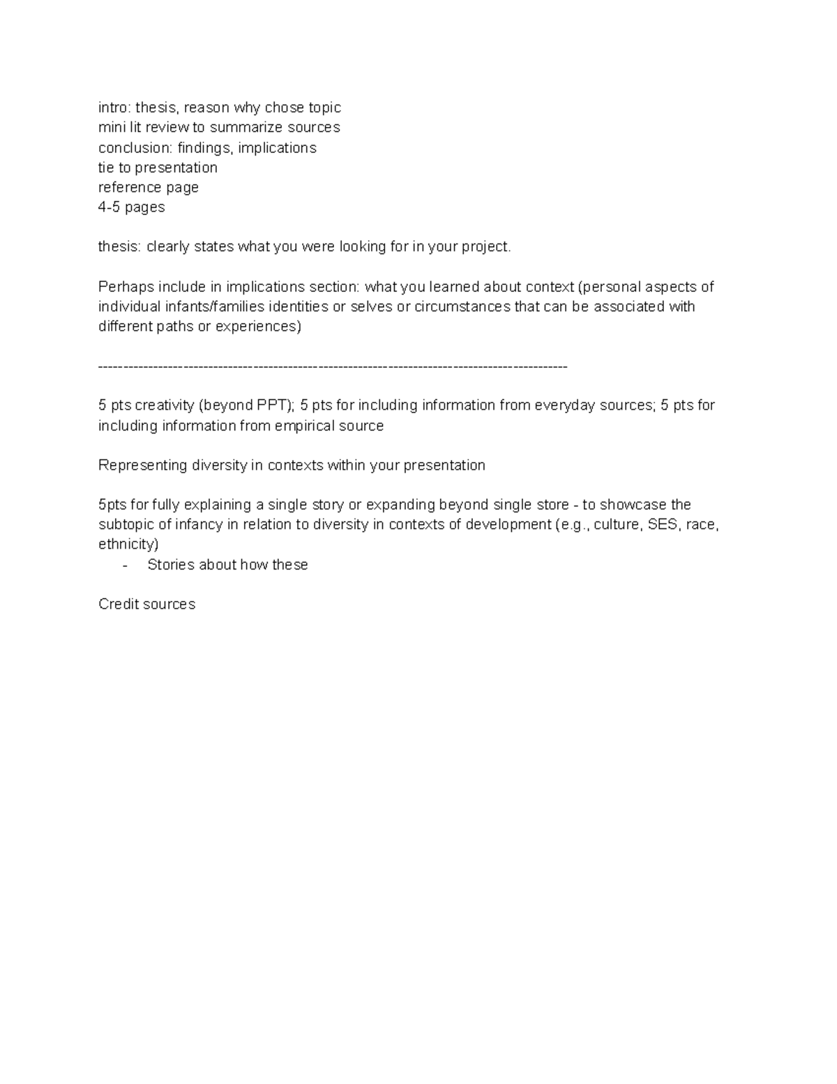 Notes - intro: thesis, reason why chose topic mini lit review to ...