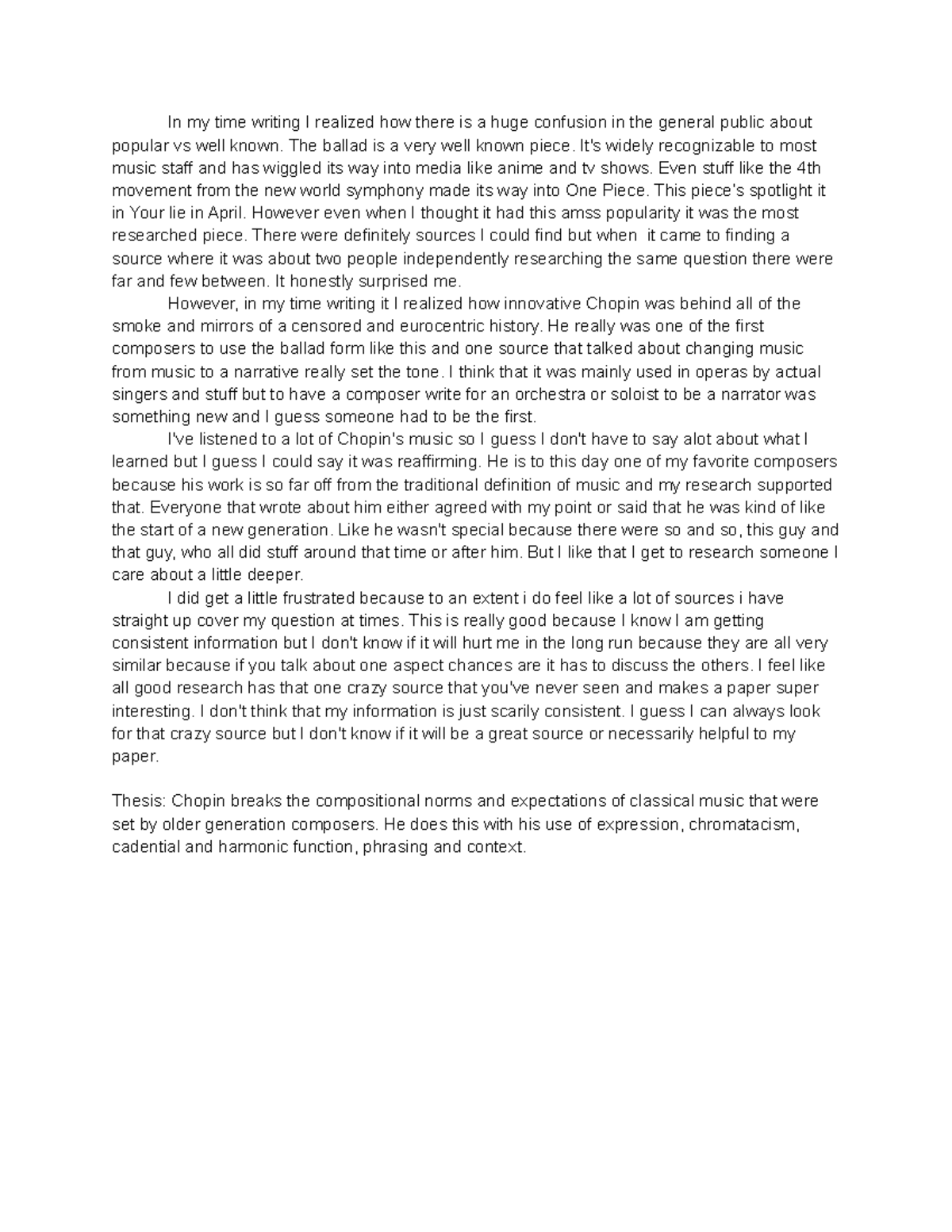 Free Write Lecture Assignment In My Time Writing I Realized How There Is A Huge Confusion In