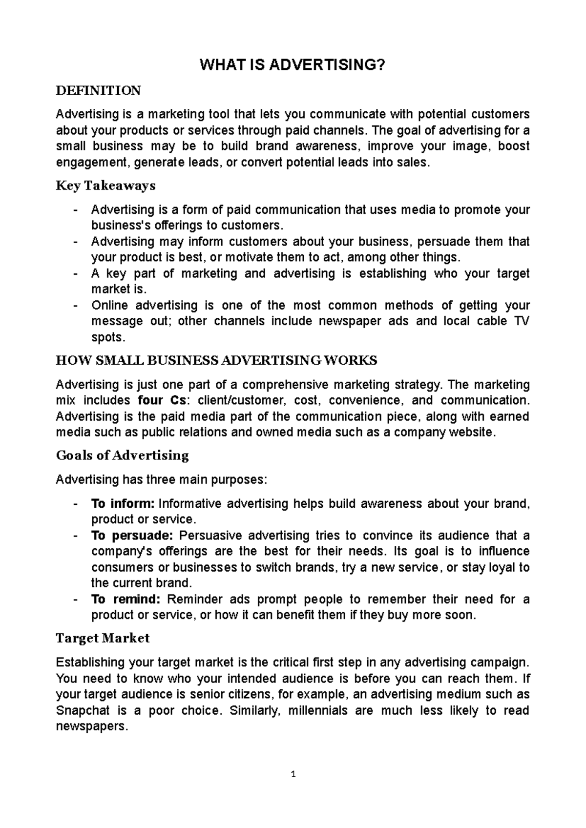 WHAT IS Advertising - Tự tổng hợp - WHAT IS ADVERTISING? DEFINITION ...