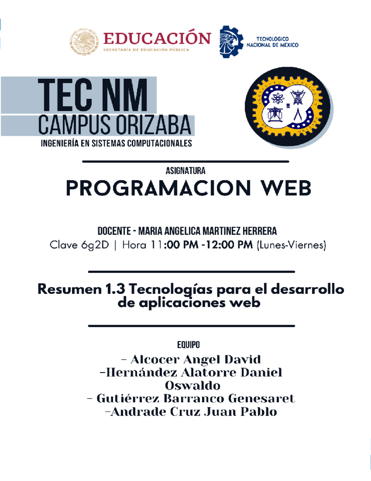 Resumen-1 - Resumen Programación Web - Lenguajes de programación Web y ...