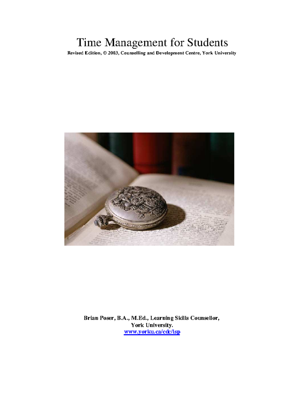 Time Management for Students - Time Management for Students Revised ...