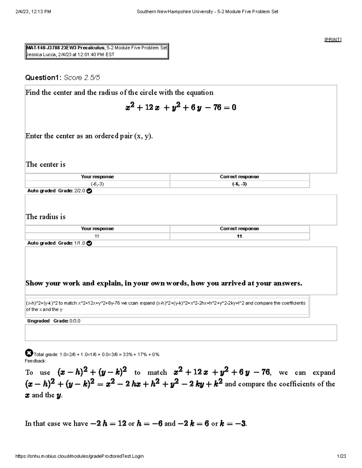 Southern New Hampshire University - 5-2 Module Five Problem Set 3 ...
