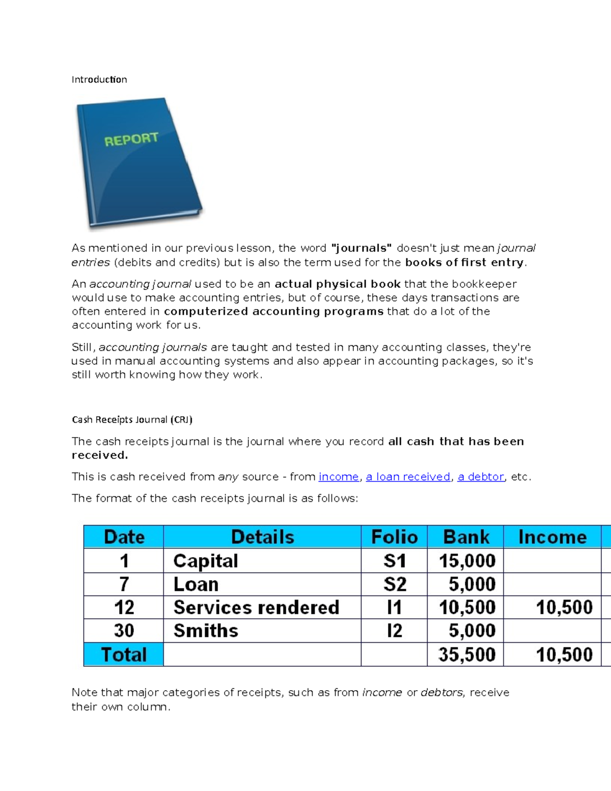 Accounting 101 on the different journals in accounting - Introduction ...