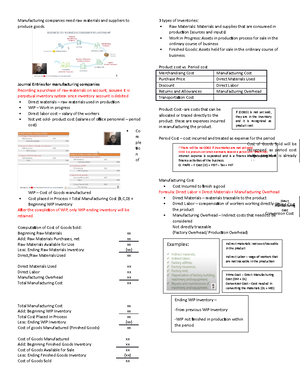 Finman - Chapter 1 Lecture - Accountancy - Studocu