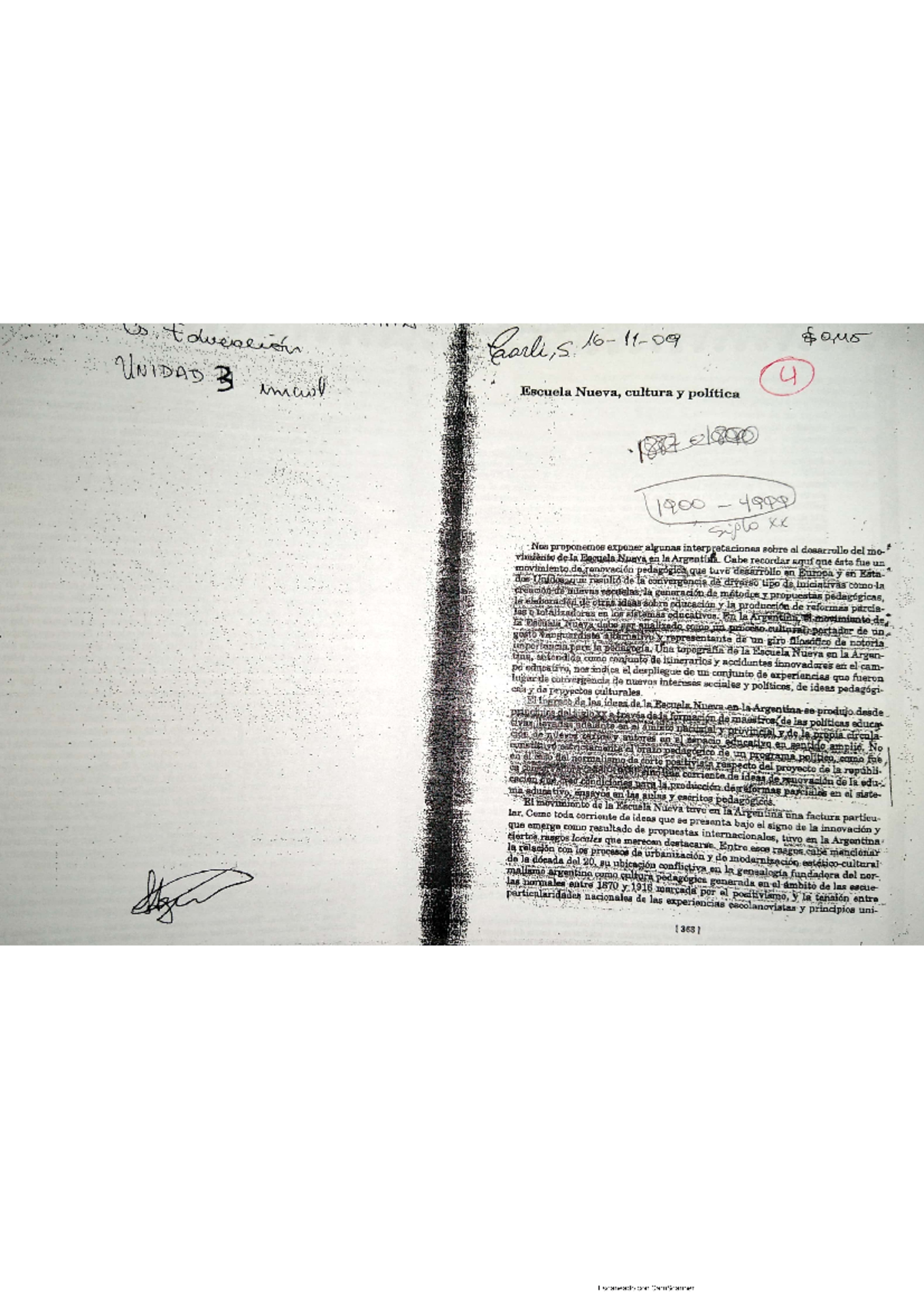 Sandra Carl I. escuela nueva - Historia General De La Educación - Studocu