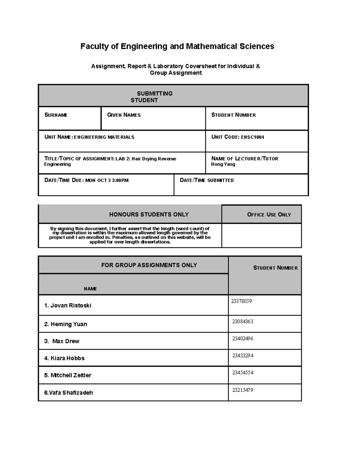 Copy of LAB 2 ENSC - hjbjhb - Faculty of Engineering and Mathematical ...