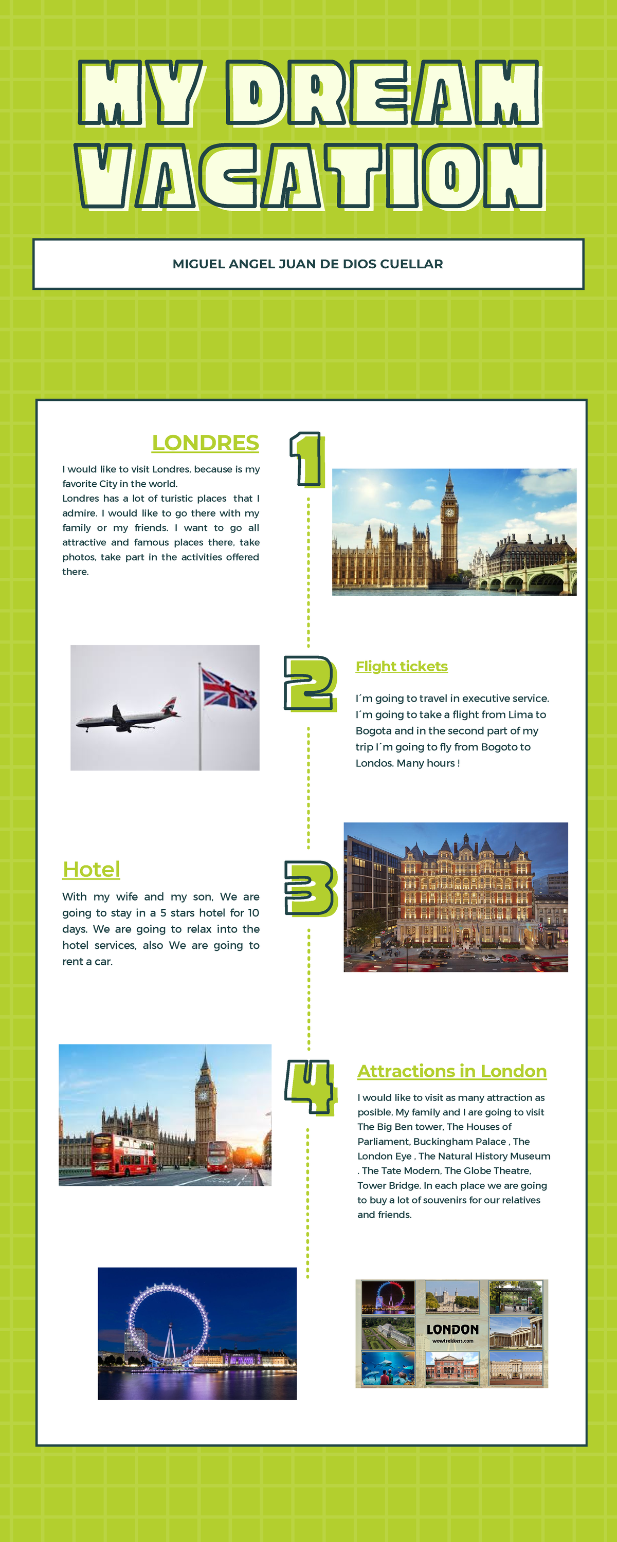 MY Dream Vacation - Apuntes 4 - 11 33 22 44 MY DREAMMY DREAM ...