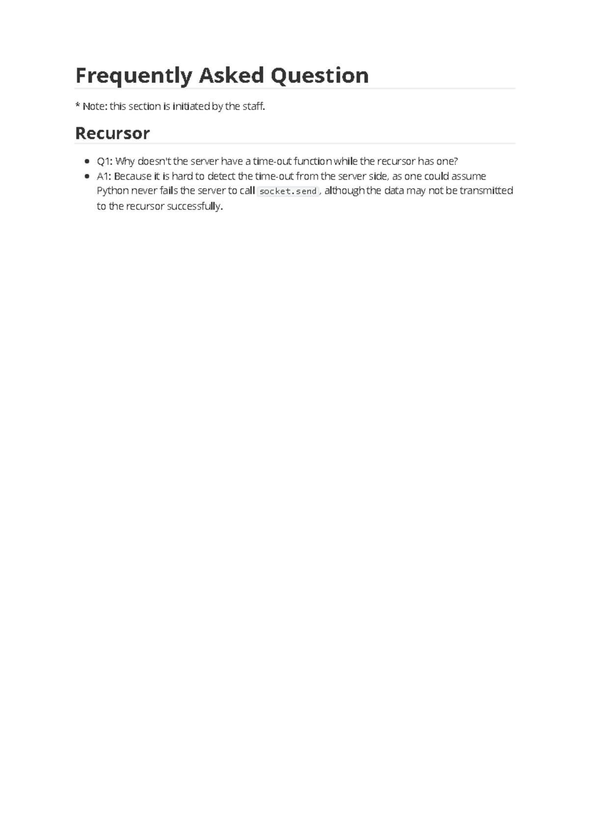 FAQ - faqs for assignment 2 - Frequently Asked Question Note: this section is initiated by the ...