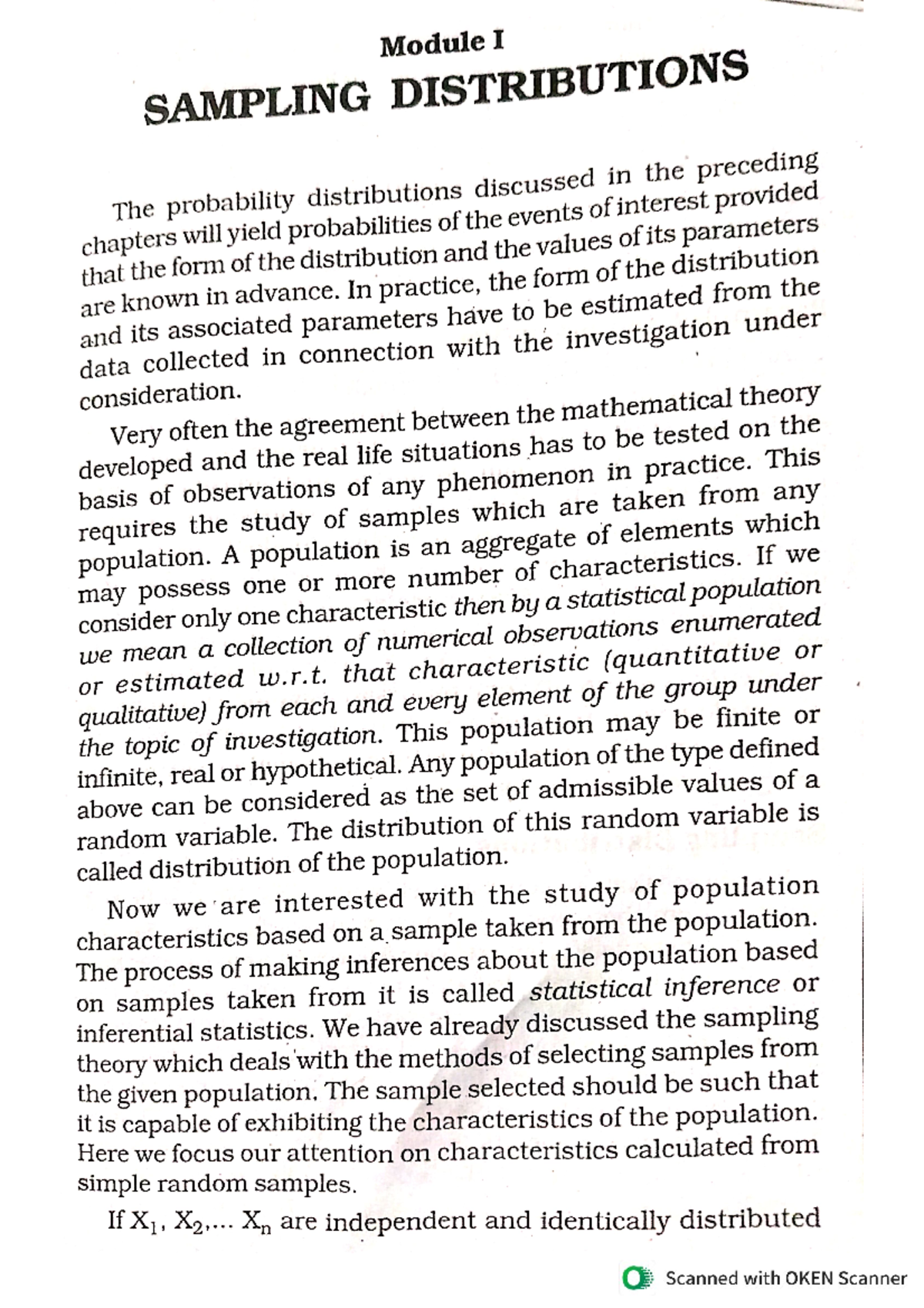 Sampling distribution 1 - Statistics - Studocu