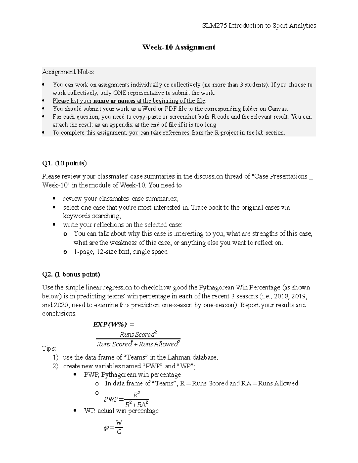 Week-10 Assignment-1 homework - ART 498 - Miami University - Studocu