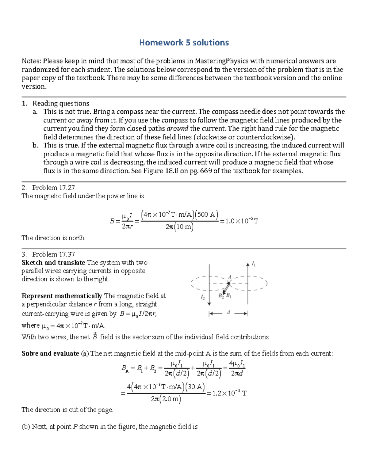 HW05 solutions - General Physics: Modern Physics - Homework 5 solutions ...