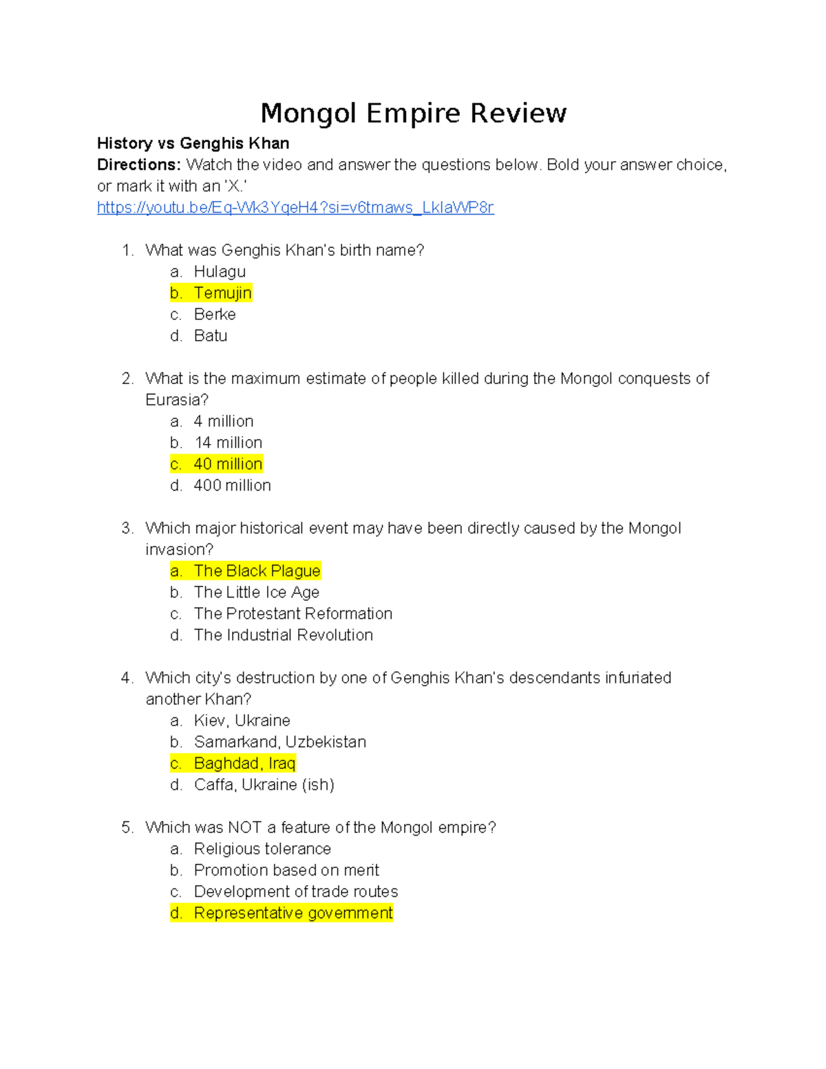 Mongol Empire Review (1) - Mongol Empire Review History vs Genghis Khan ...