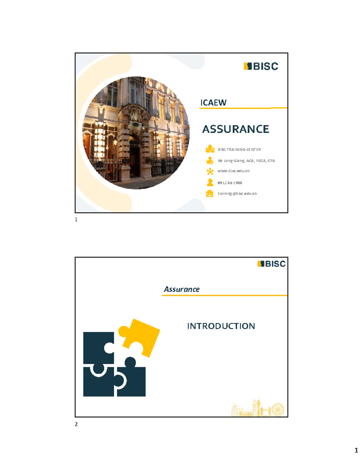 693285310- Icaew-Assurance - ICAEW ASSURANCE BISC TRAINING CENTER Ha ...